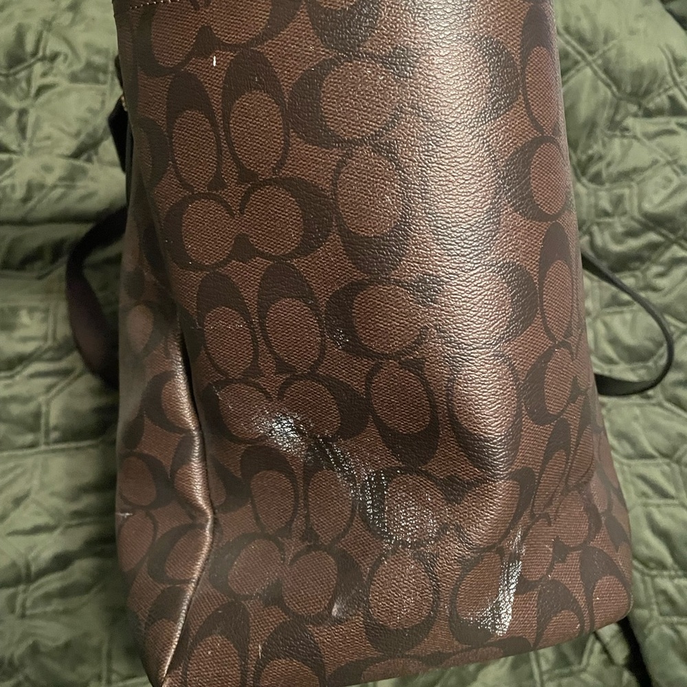 Coach Baby Bag In Signature Canvas Leather - Gem